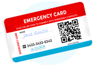 Emergency Contact | Emergency Preparedness | Medical Id Cards | Clocr